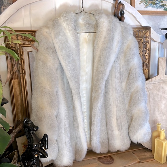Jackets & Coats | Vintage Made In Usa Aspen Faux Fur Coat Luxury Mod ...